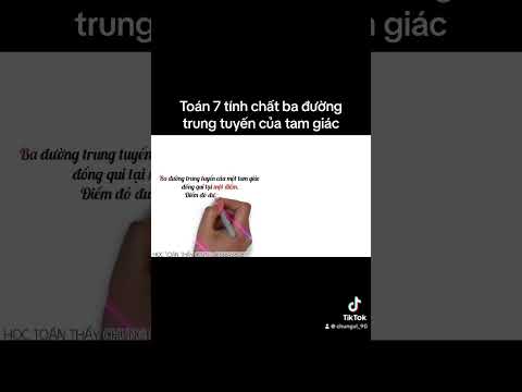 Toán 7 tính chất ba đường trung tuyến của tam giác