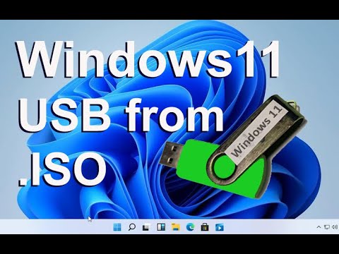 How to Create USB Flash Thumb Drive from an ISO Image File Windows 11