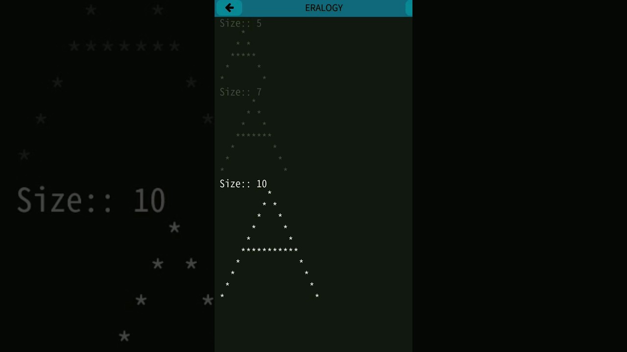 Print Pattern A in c language | c programming | #c #pattern #code  #problem @cursedwizard
