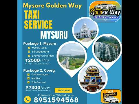 Taxi Rental Service in Mysore || Best Taxi Cab Offer || Mysore Local Sight Seeing Cab Rental Offers
