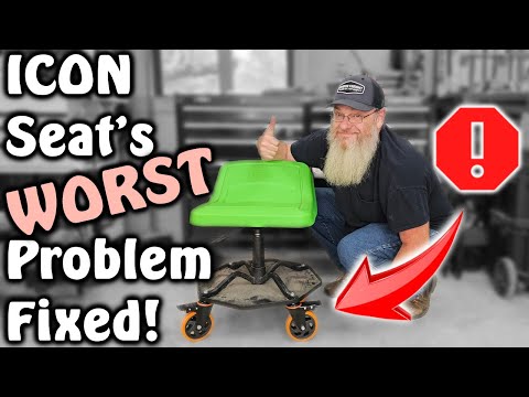 Harbor Freight ICON Seat Upgrade These Casters Change EVERYTHING! Quick DIY Mod!