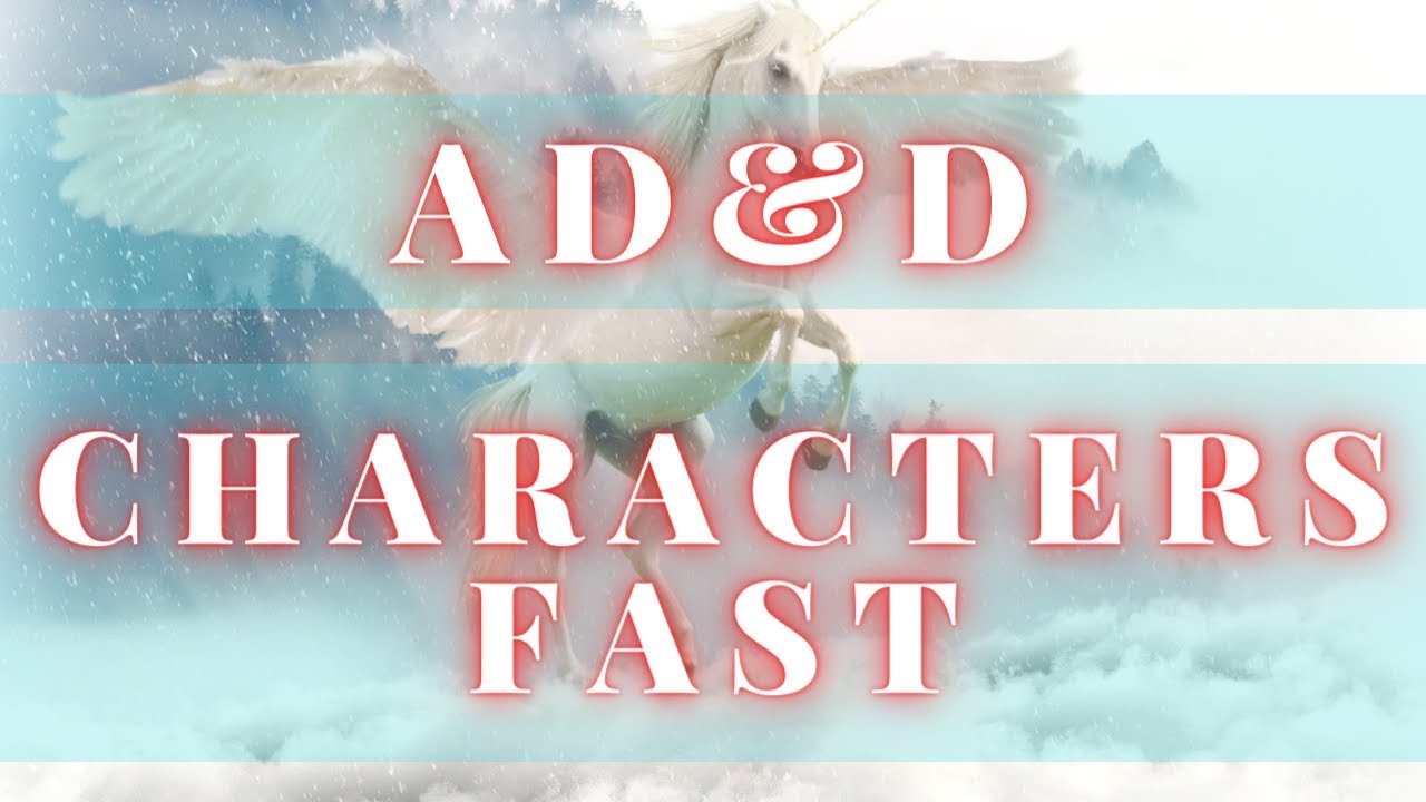 AD&D 1e Create Characters Fast