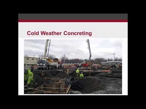 Cold Weather Concrete presented by Steve Moor, PE and Senior Engineer at ATL.