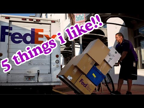 FedEx delivery driver (5 things I like about a pickup route)