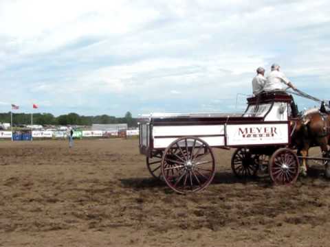 Meyer 10-horse hitch show at Wisconsin Farm Technology Days