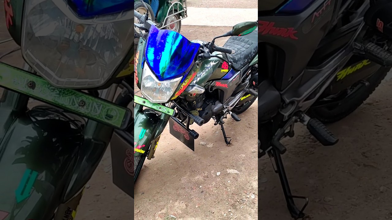 Hero Hunk Bike Best Decoration & Modified. #shorts