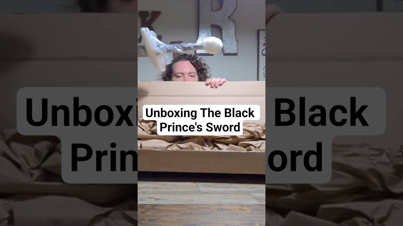 The Sword Of the Black Prince Of Wales: Unboxing #darkswordarmory #sword #unboxingvideo
