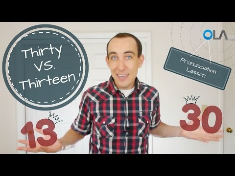 How to Pronounce 30 and 13 | British English Pronunciation Lesson