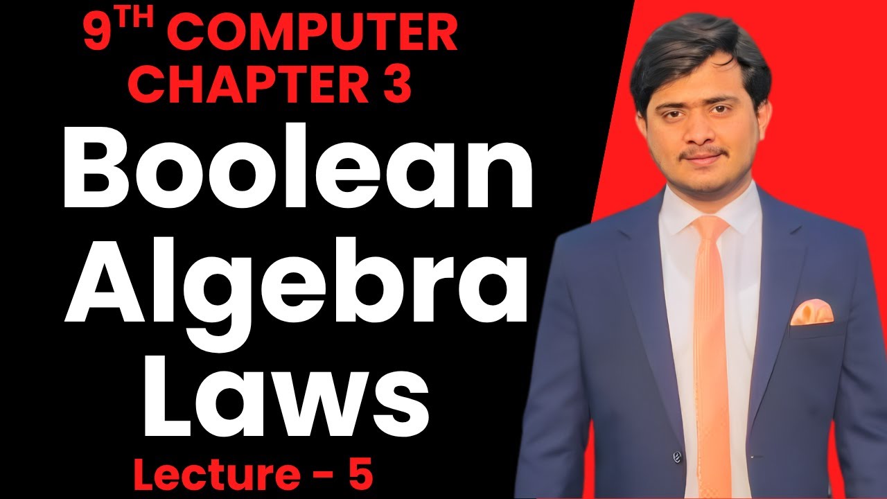 Boolean Algebra Laws | Simplification of boolean functions | Chapter 3 9th Computer