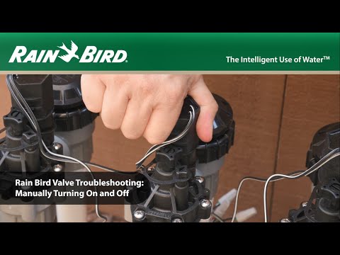 Manually Turning a Valve On and Off - Rain Bird Residential Valve Troubleshooting