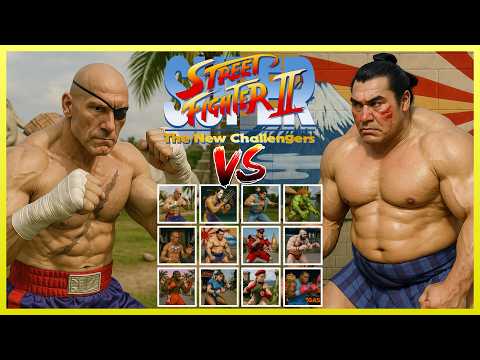 Todos los Luchadores de Super Street Fighter 2 Reimaginados con IA ????