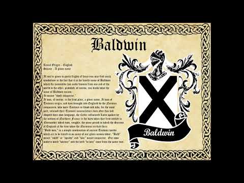 Baldwin Surname Family History and Coat of Arms