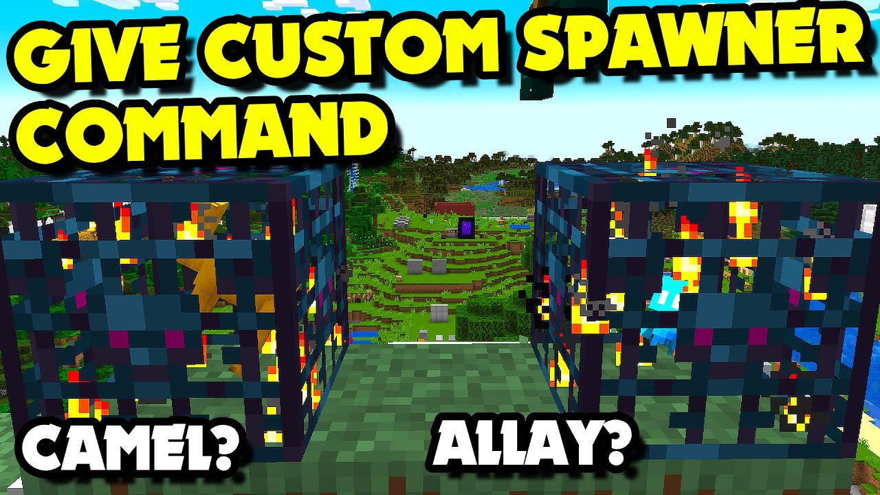 Give CUSTOM SPAWNER Command in Minecraft 1.20.4 Java? Custom Data to Spawn ANY Mob! [Very Easy]