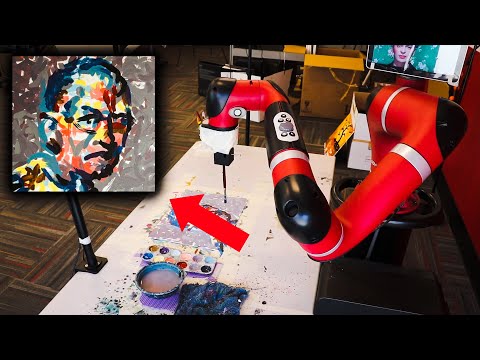 AI Powered FRIDA Robot Collaborates With Humans To Create Art