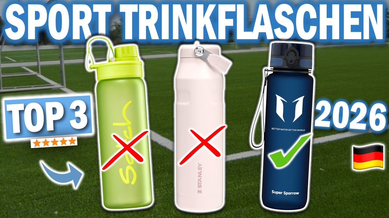 TOP 3 TRINKFLASCHEN für Sport & Alltag | Die besten Trinkflaschen im Vergleich