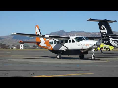 Blenheim Woodbourne Airport | Sounds Air | Cessna 208B Grand Caravan (ZK-SAA) engine shutdown