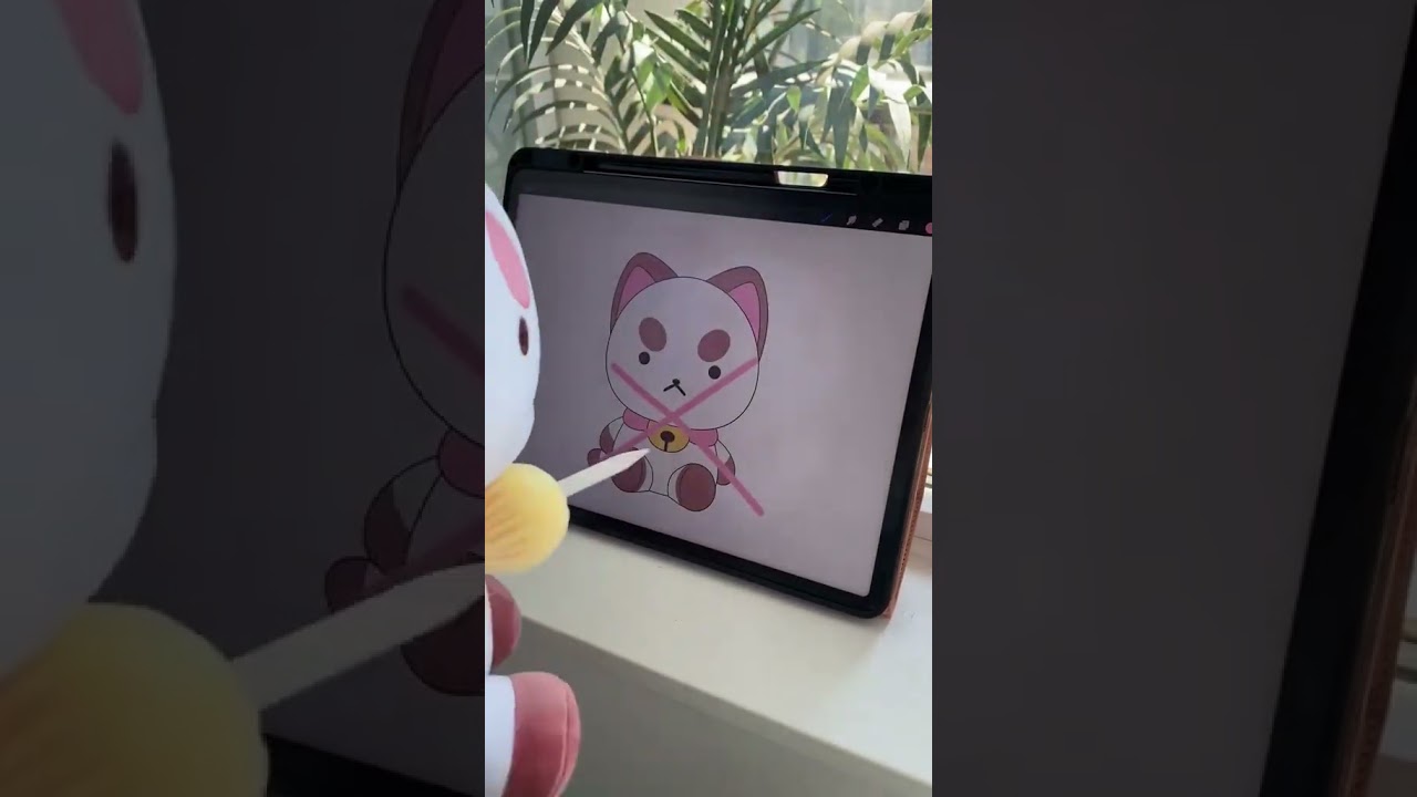 puppycat teaches u how to draw #youtooz #beeandpuppycat #puppycat #bee #plush #tutorial #drawing