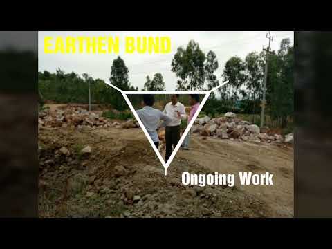 Construction Of Earthen Bund - MGNREGA-Chickballapur -RDPR Karnataka