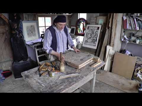 Greg Tricker - Oak Binding for the book 'St Bride of Iona'