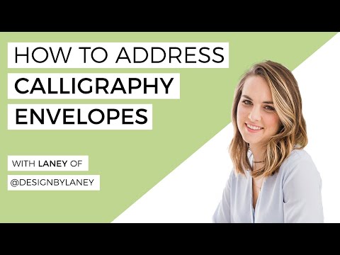 How To Address Calligraphy Envelopes– Tips & Tricks with Laney of @designbylaney