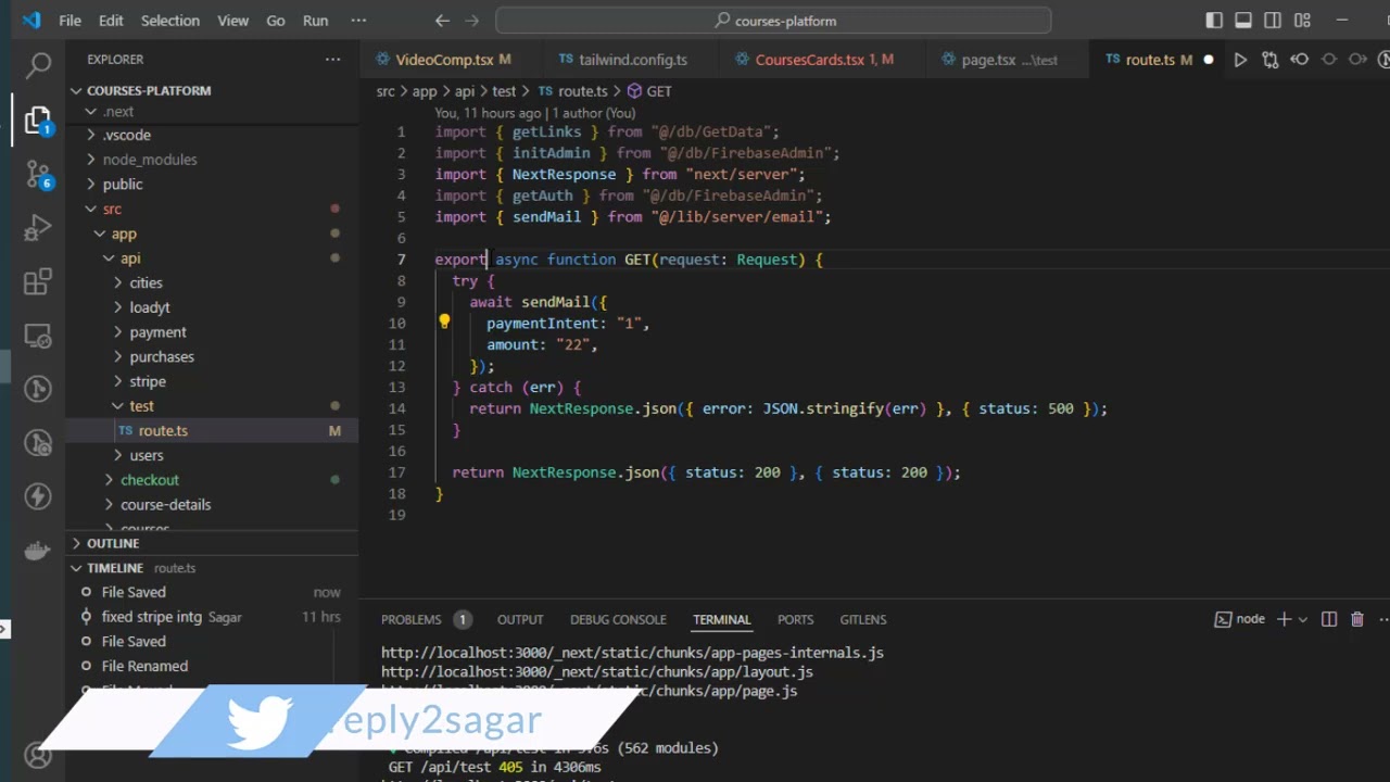 405 method not allowed   nextjs api route handler error   GET, POST