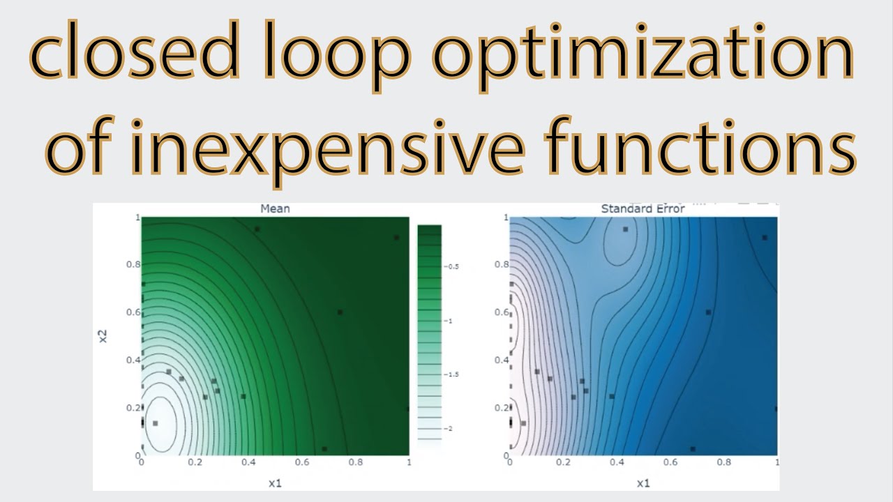 Closed-loop optimization of inexpensive functions