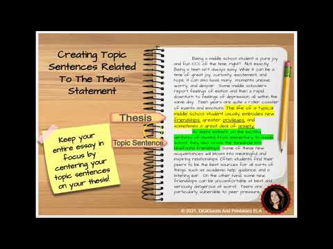 Creating Topic Sentences From A Thesis Statement
