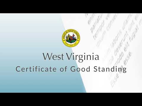 West Virginia - Certificate of Good Standing