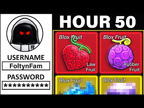 Logging Onto SUBSCRIBERS Blox Fruits Accounts For 100 HOURS..