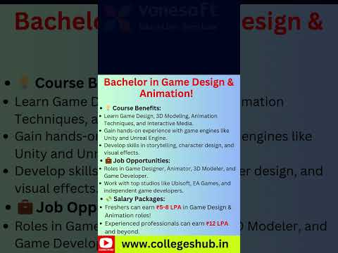 Bachelor in Game Design & Animation – Build Your Career in the Gaming & Animation Industry! 🎨✨