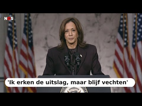 Kamala Harris: 'We moeten de uitslag accepteren'