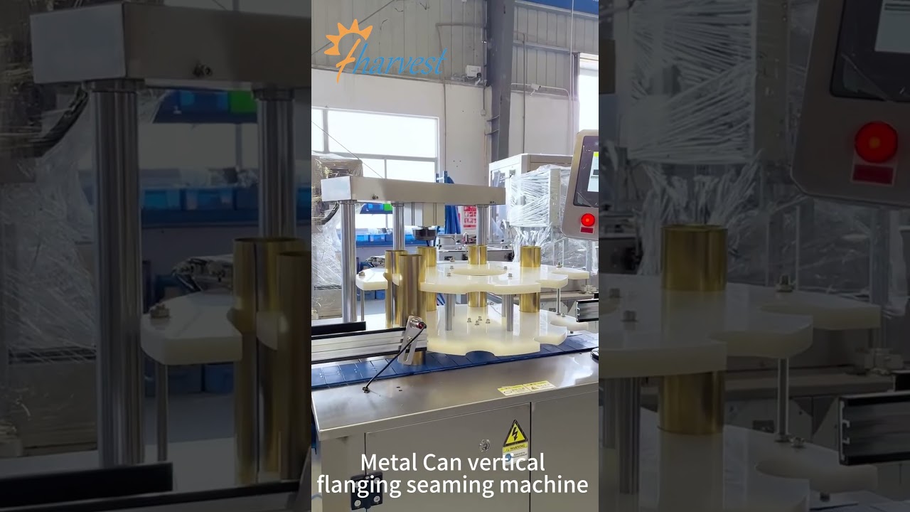 Automatic Metal Tube Horizontal to Vertical Machine, Can Flanging Machine, Can Sealing machine