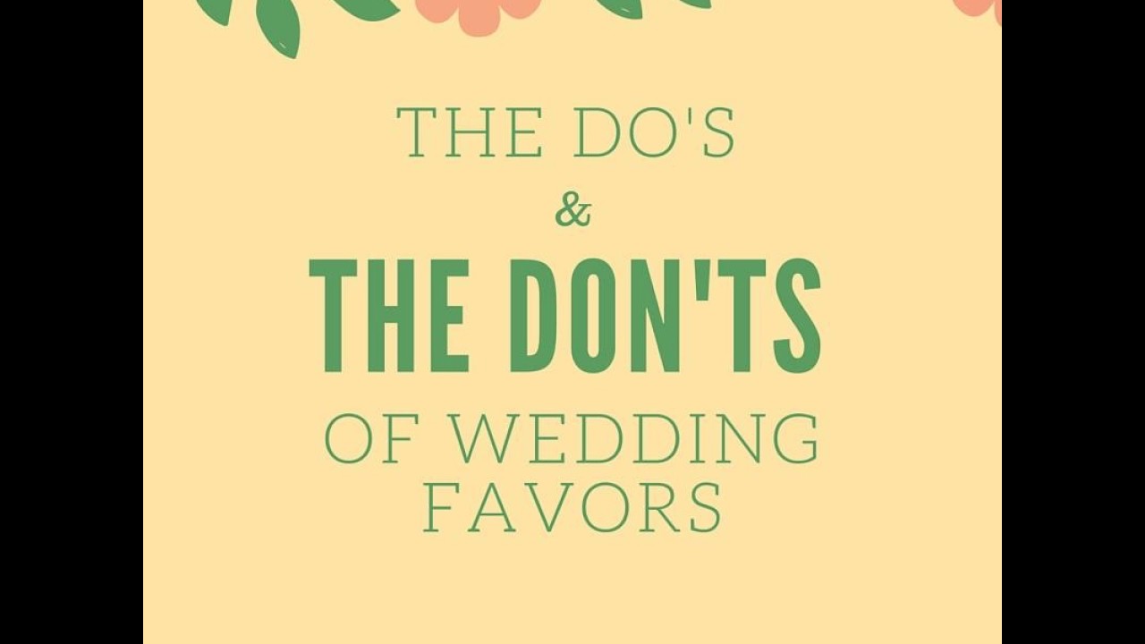 Episode 35 – The Do's and Don'ts of Wedding Favors
