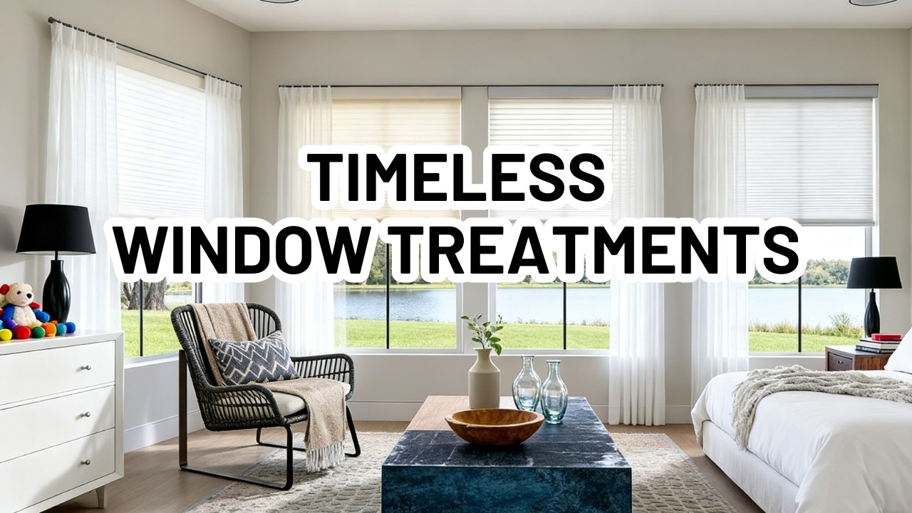 WINDOW TREATMENTS THAT NEVER GO OUT OF STYLE - 3 Timeless Window Treatment Ideas