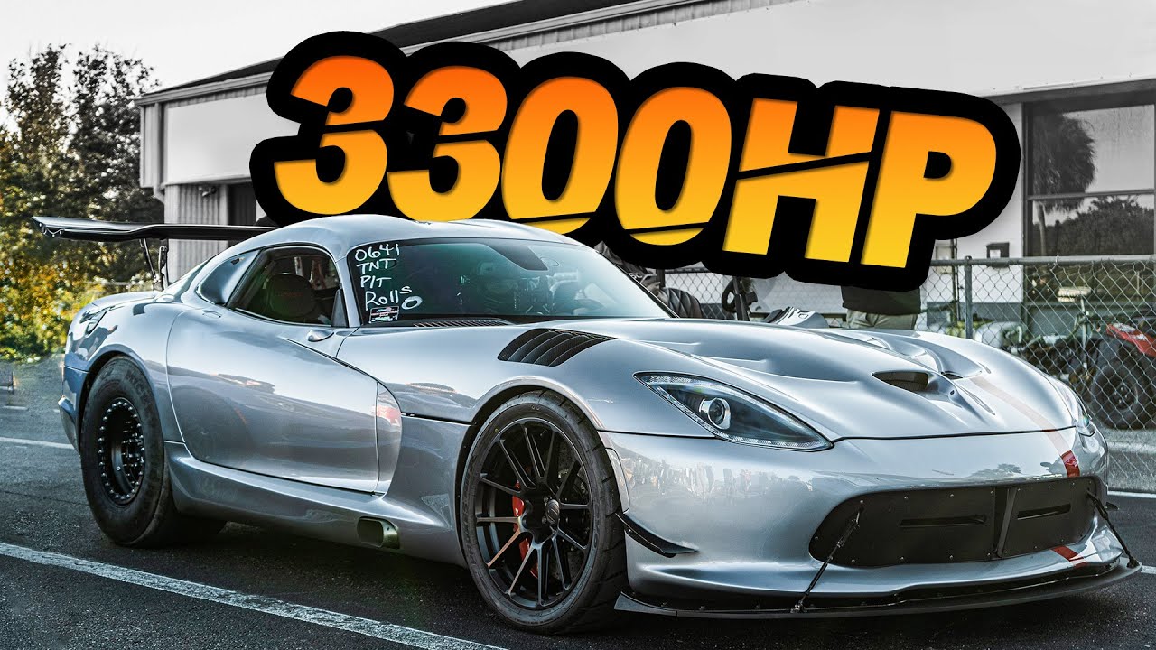 This Record-Holding 3,300-HP Dodge Viper Means Business, Unleashes ...