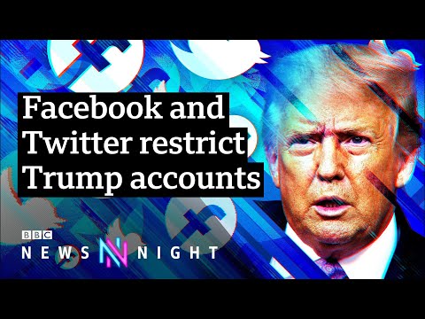Donald Trump: Facebook and Twitter restrict the president’s accounts - BBC Newsnight