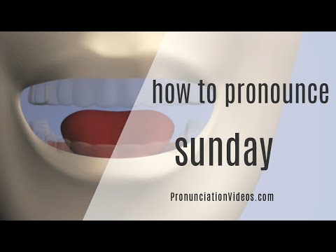How to pronounce Sunday