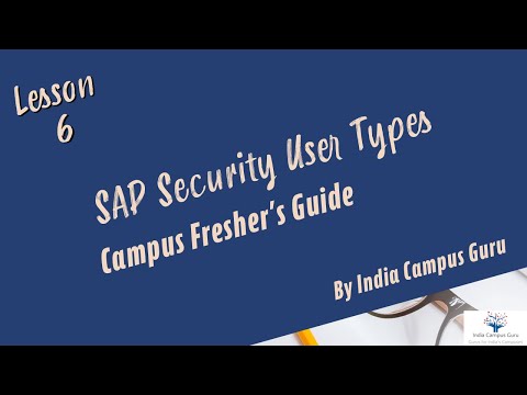 SAP User Types
