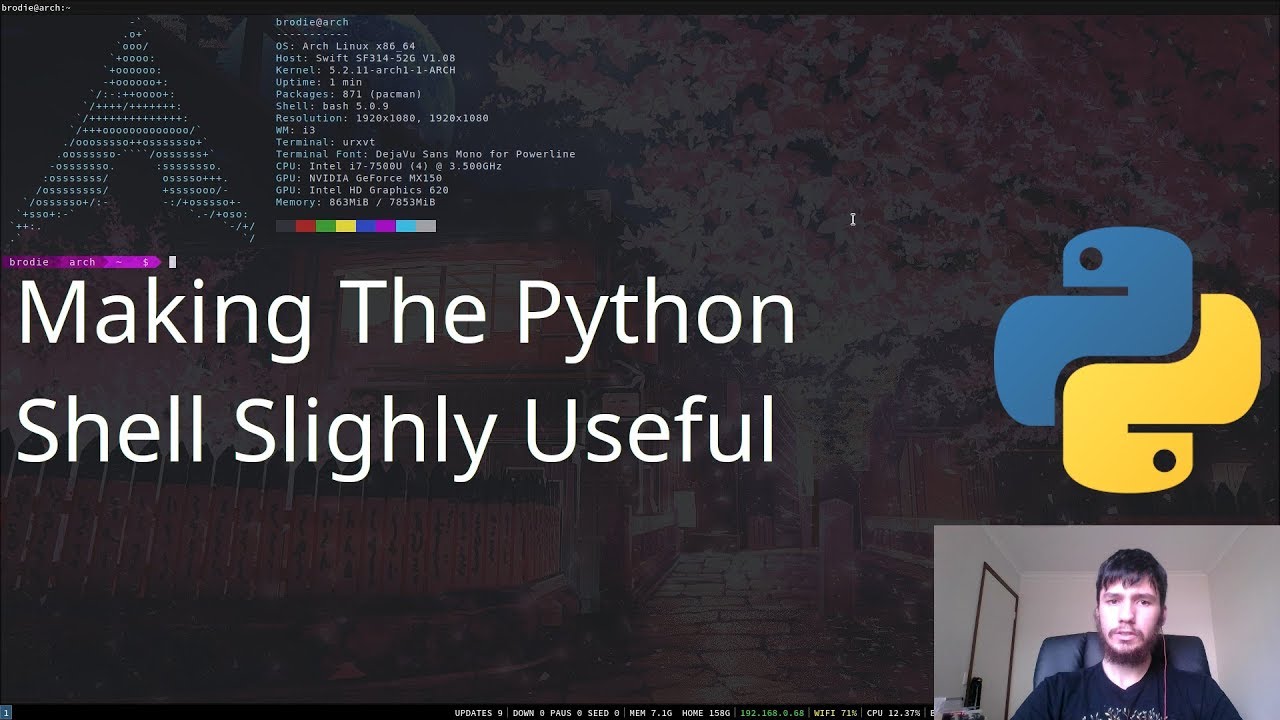 Making The Python Shell Slightly Useful
