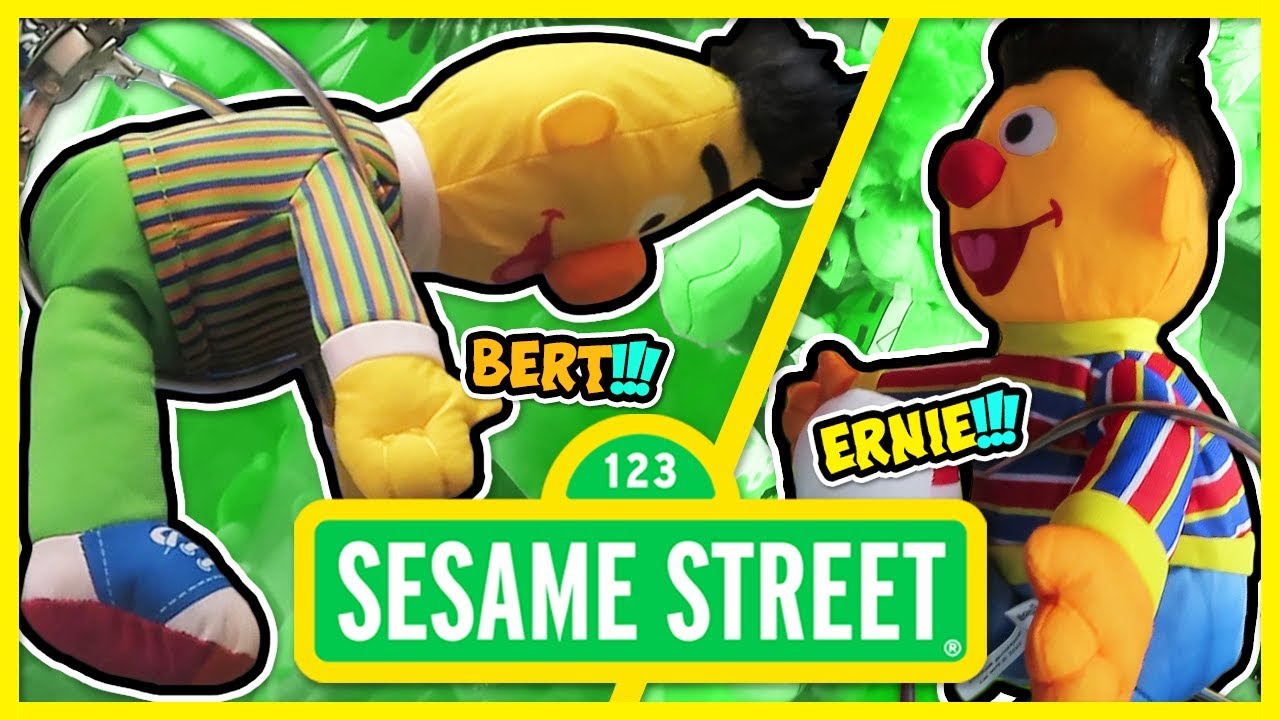 Bert And Ernie Claw Machine Wins! Sesame Street Plush!!