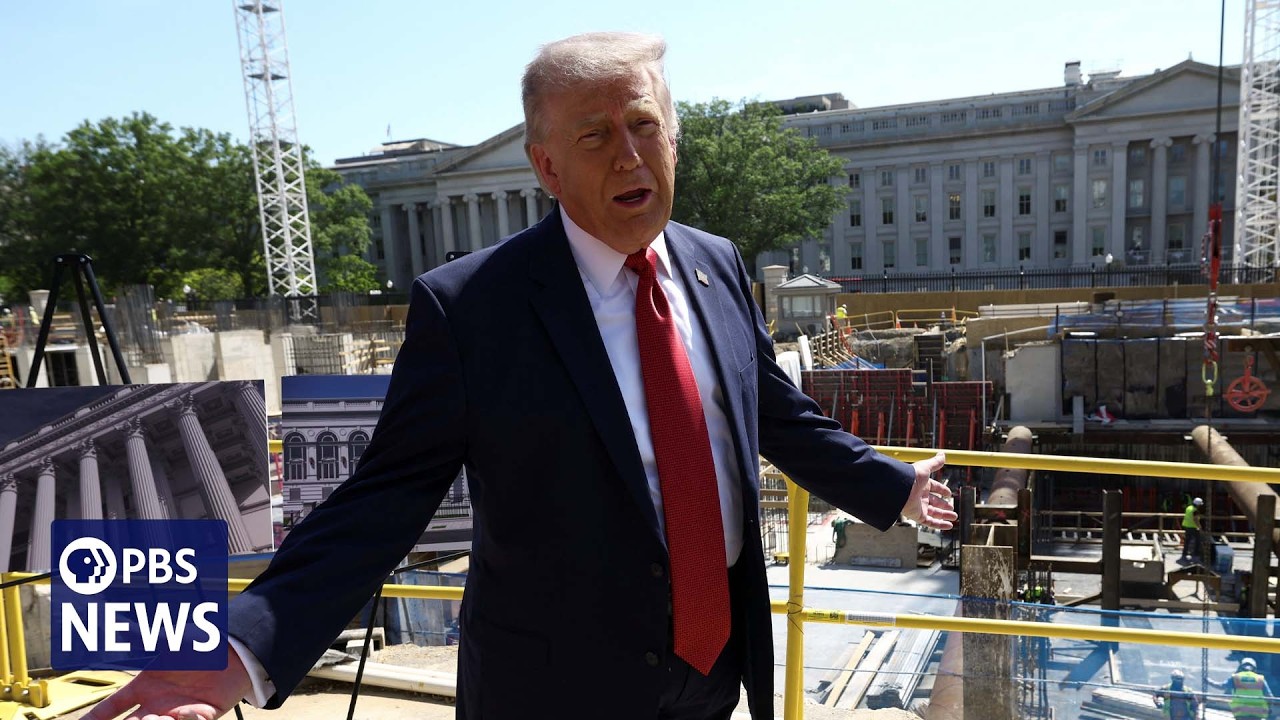 WATCH: Trump offers reporters a close-up view of White House ballroom construction site
