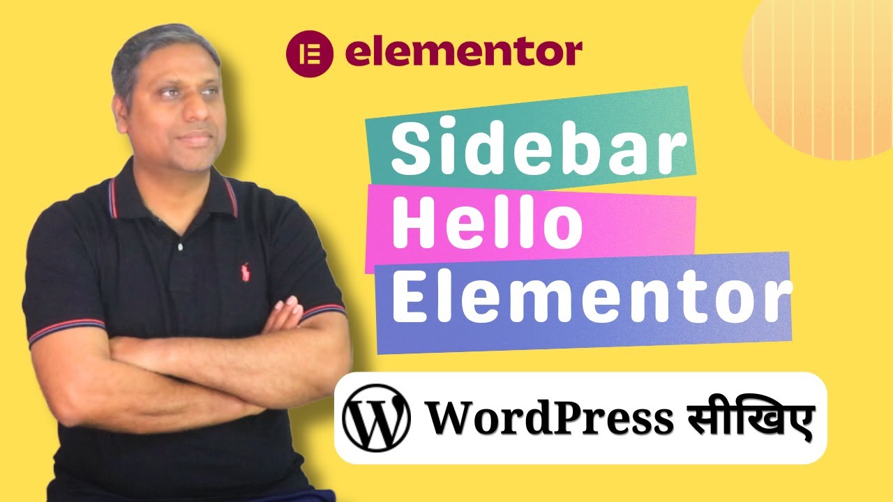 Add Many Sidebar to the Hello Theme  | Code Snippet | Elementor Wordpress Tutorial | Hindi
