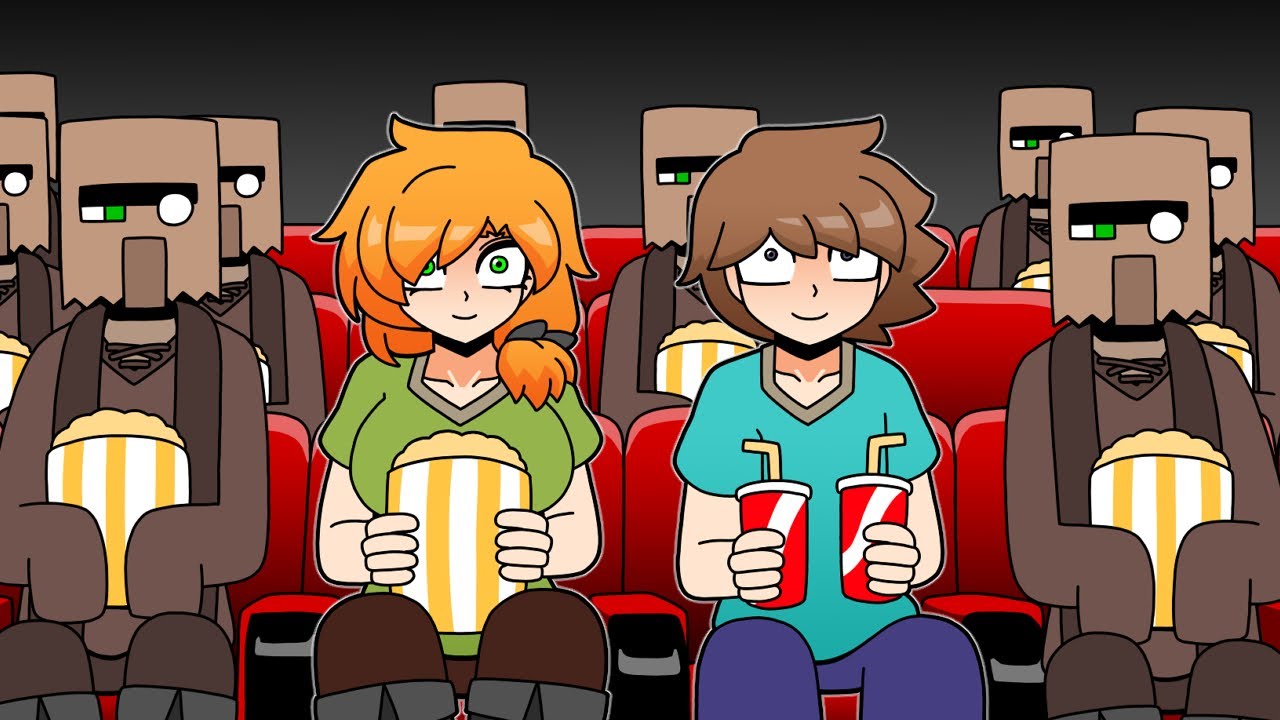 Steve and Alex go to the Minecraft movie | Minecraft anime