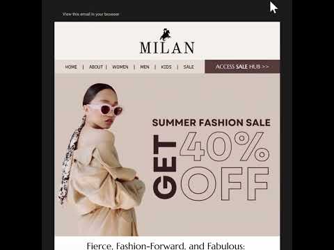 Mailchimp editable email template for ecommerce #mailchimp #emailtemplates #emailtutorial