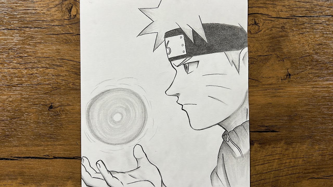 How to Draw Naruto with Rasengan – Step-by-Step Pencil Sketch Tutorial