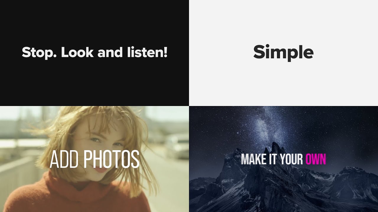 Stomp Kinetic Typography Opener - Free After Effects Template