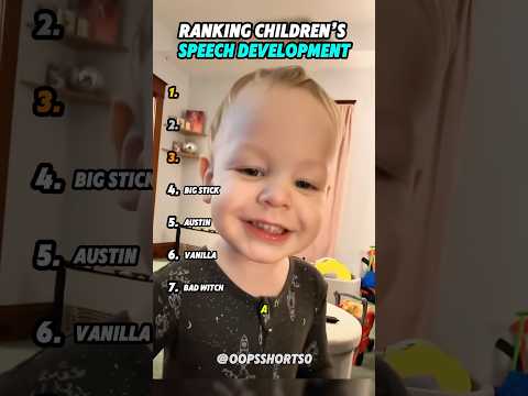 Ranking Children’s Speech Development