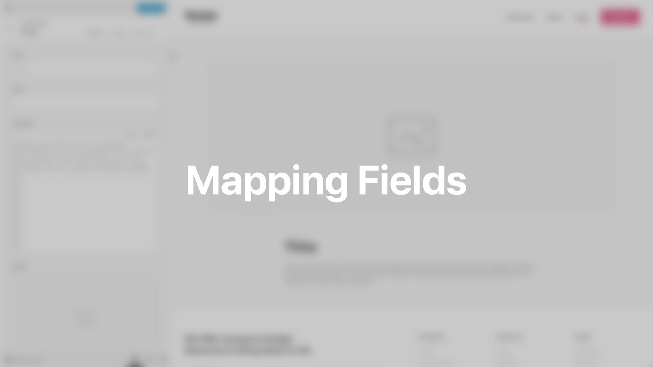 Mapping Fields | YOOtheme Documentation (WordPress)