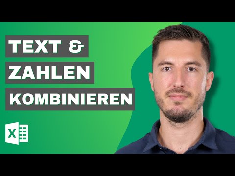 In Microsoft Excel Text und Zahlen kombinieren mit dem &-Operator und benutzerdefiniertem Format