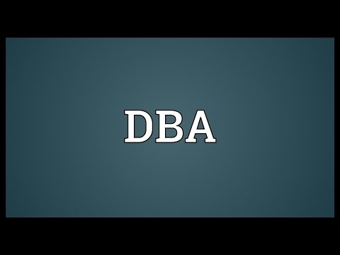 DBA Meaning